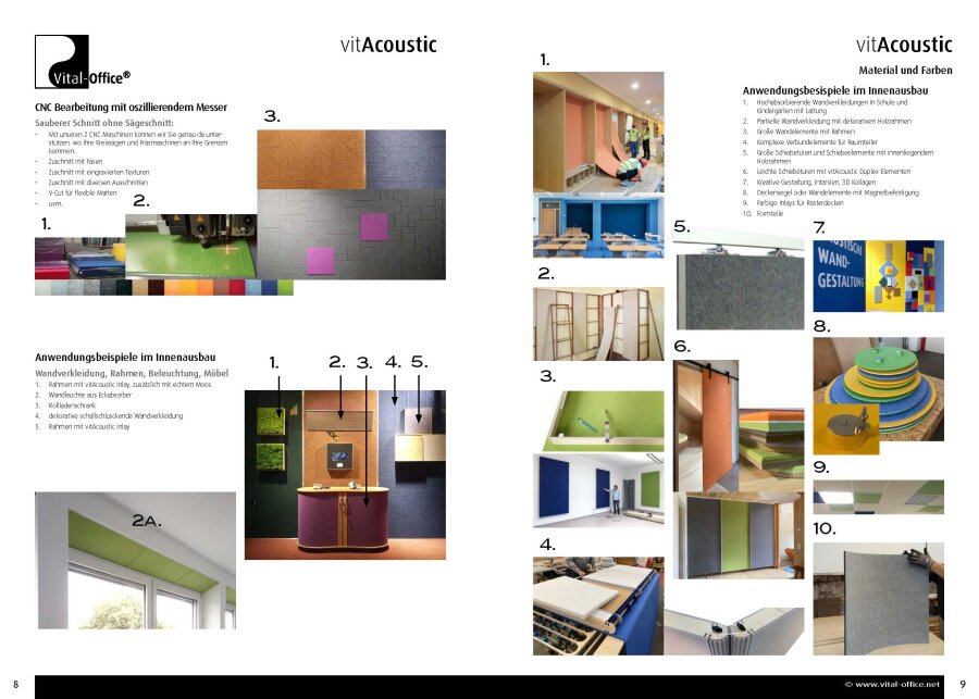 Akustik Filz Plattenware nach Maß FLEXIBLE PET Akustikplatten Zuschni ...